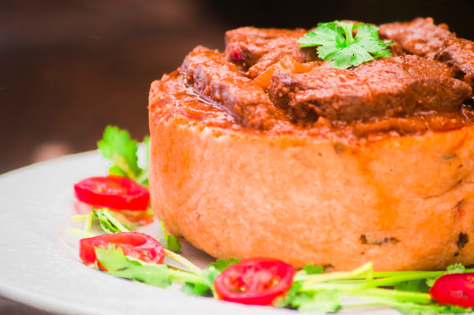 AfricanistaFab: Savory Jeqe( Steam Bread) with Peri Peri Beef Livers