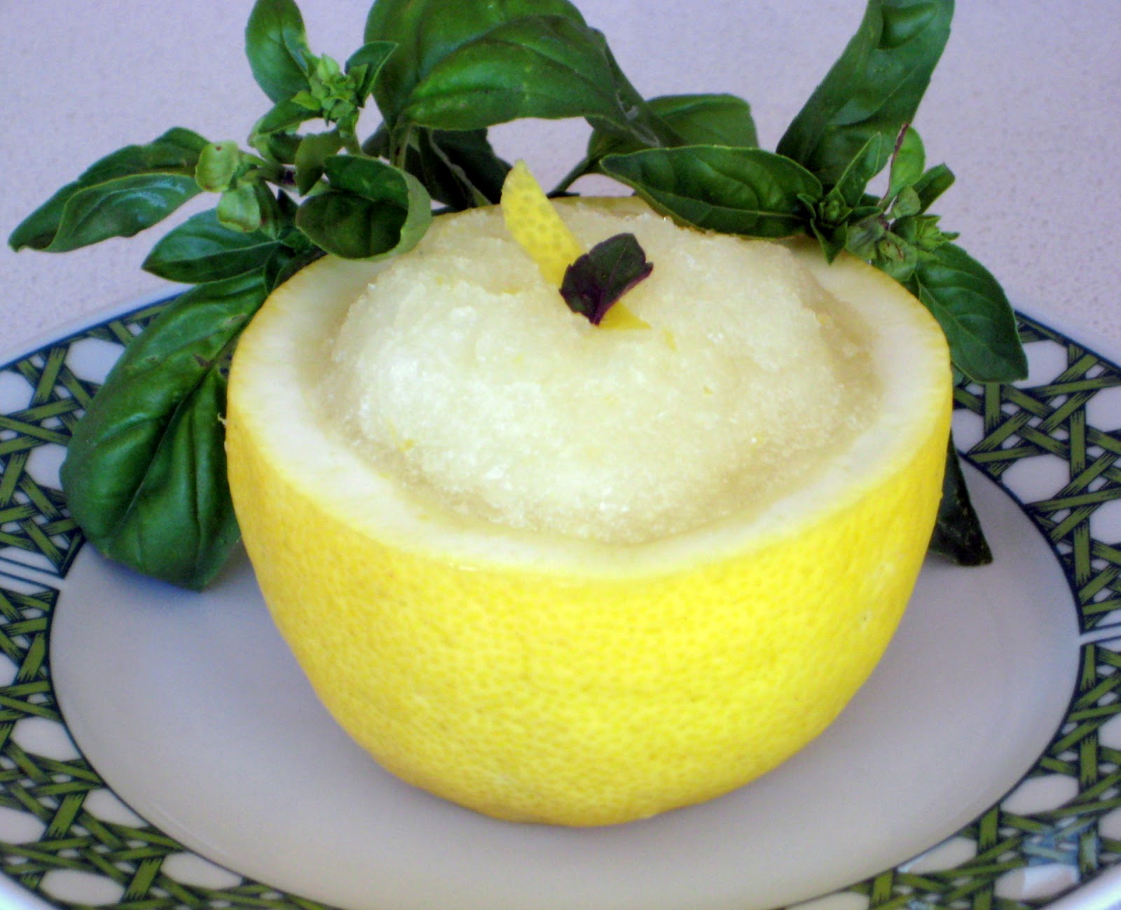 Lexi's Kitchen: LEMON BASIL SORBET