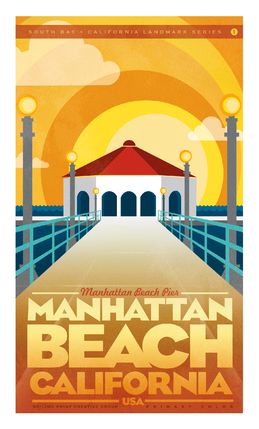 INSIDE THE ROCK POSTER FRAME BLOG: South Bay California Landmark Series ...