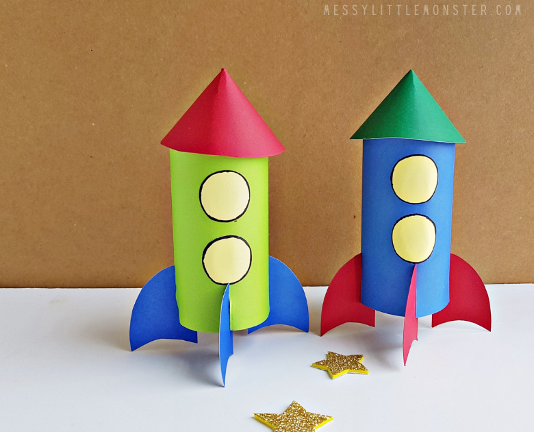 Rocket Craft for Kids - Messy Little Monster
