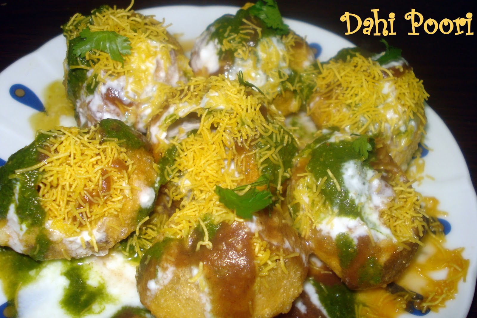 Dahi Poori Recipe | Dahi Puri Recipe ~ Kiran's Food corner