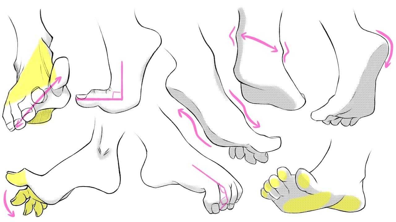 How to Draw Feet from Any Angle