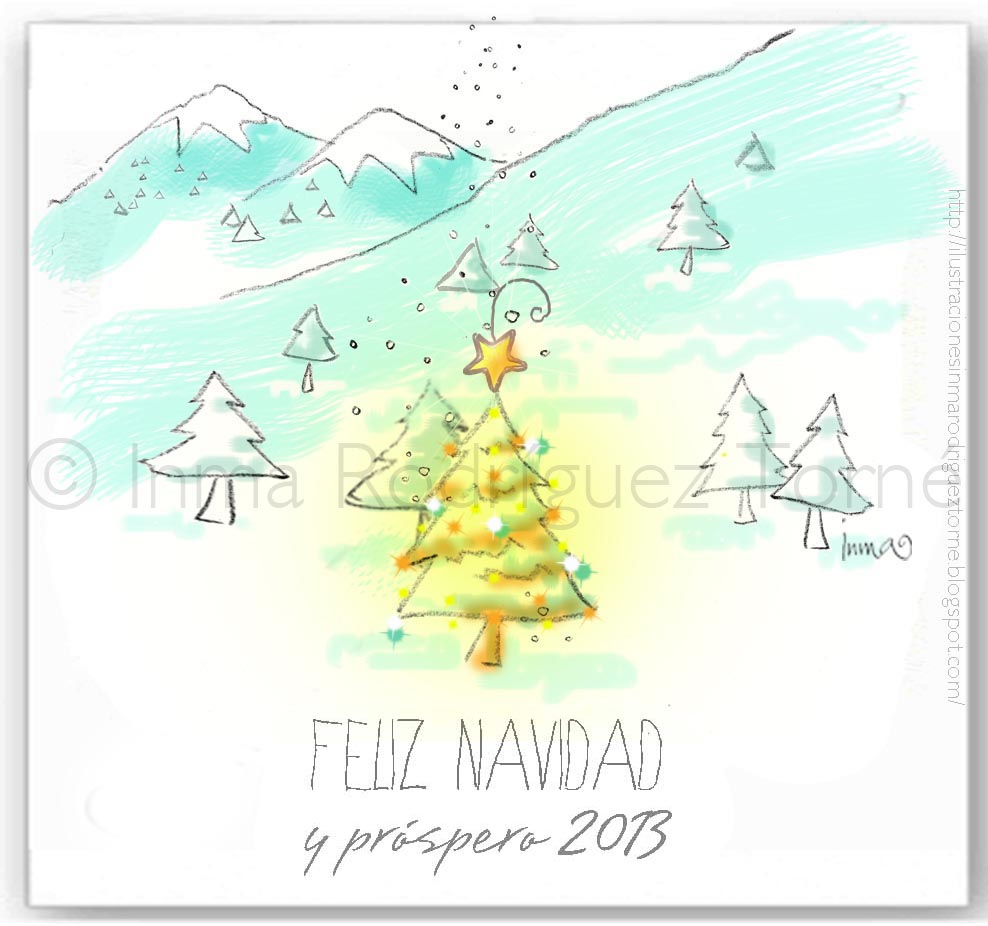 Ilustraciones y dibujos de Inma Rguez. Torné: Tarjetas de Navidad ...