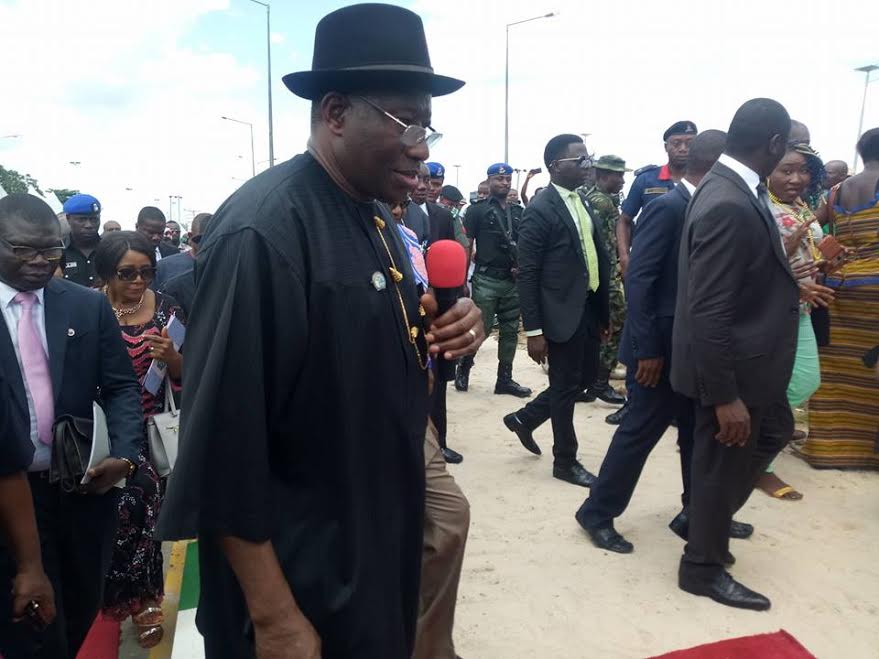 Photos: Ex-president Goodluck Jonathan spotted in Rivers state
