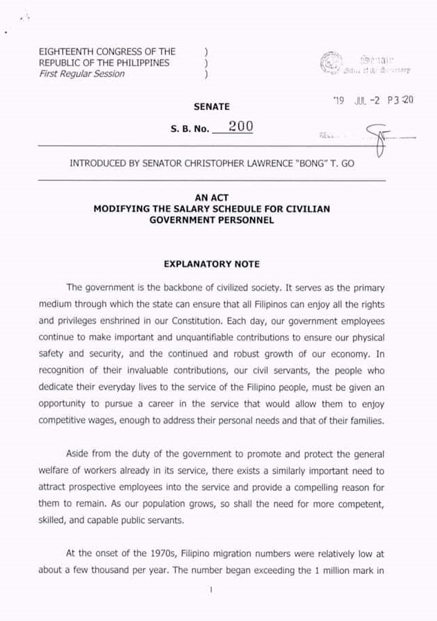 Sen. Bong Go's version of SSL V Bill - Deped Tambayan
