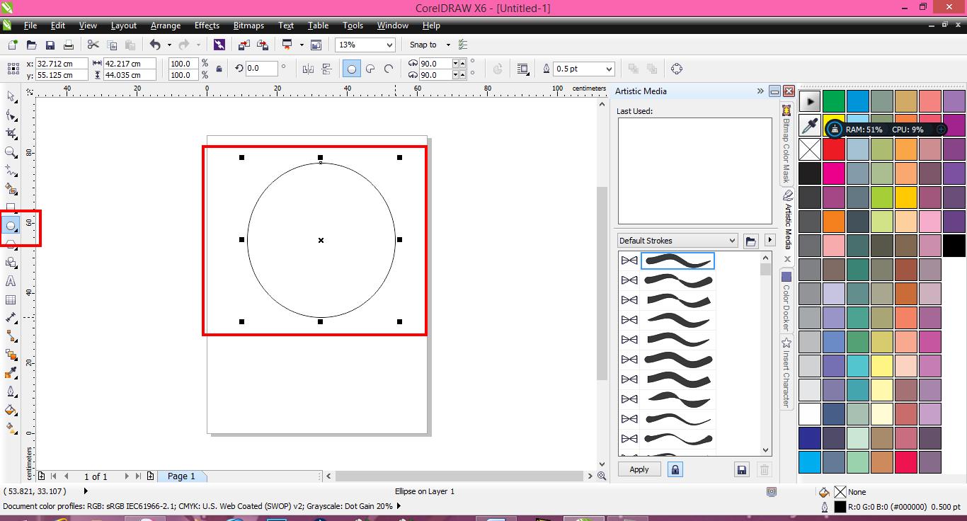 Cara Memotong Objek Dengan Menggunakan Smart Fill Pada Coreldraw