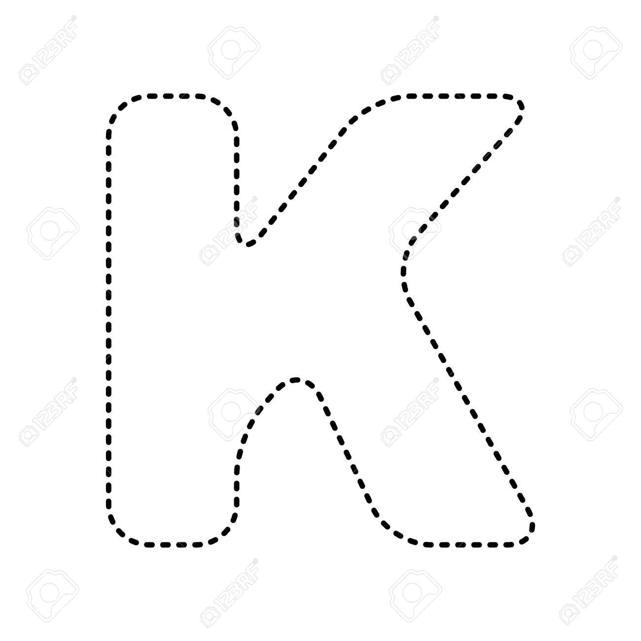 Letter K Clipart Black And White - Letter Format