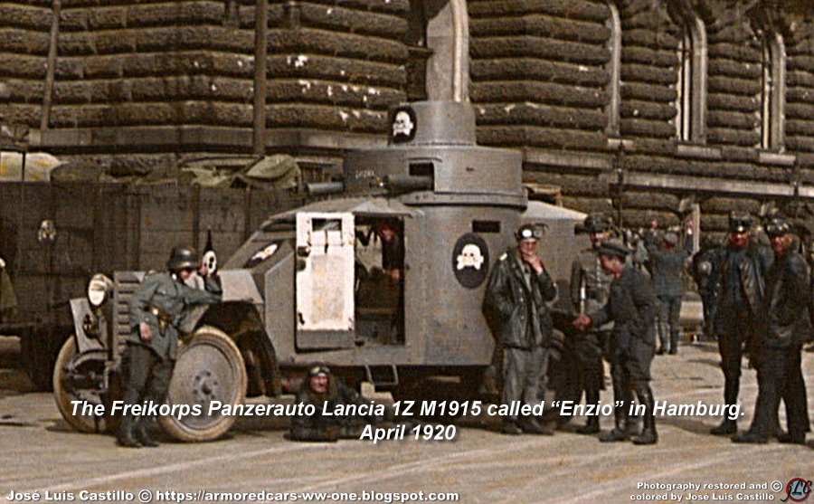 Armored Cars in the WWI: The German Freikorps Panzerauto Lancia 1Z ...