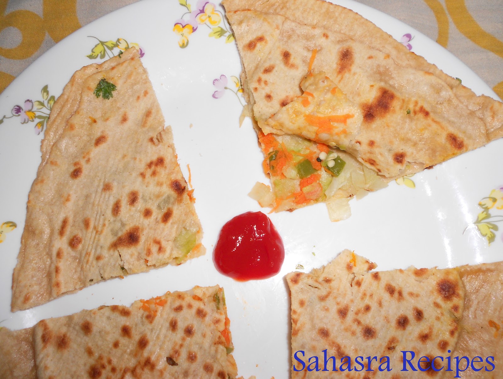Sahasra Recipes: Sandwich Paratha