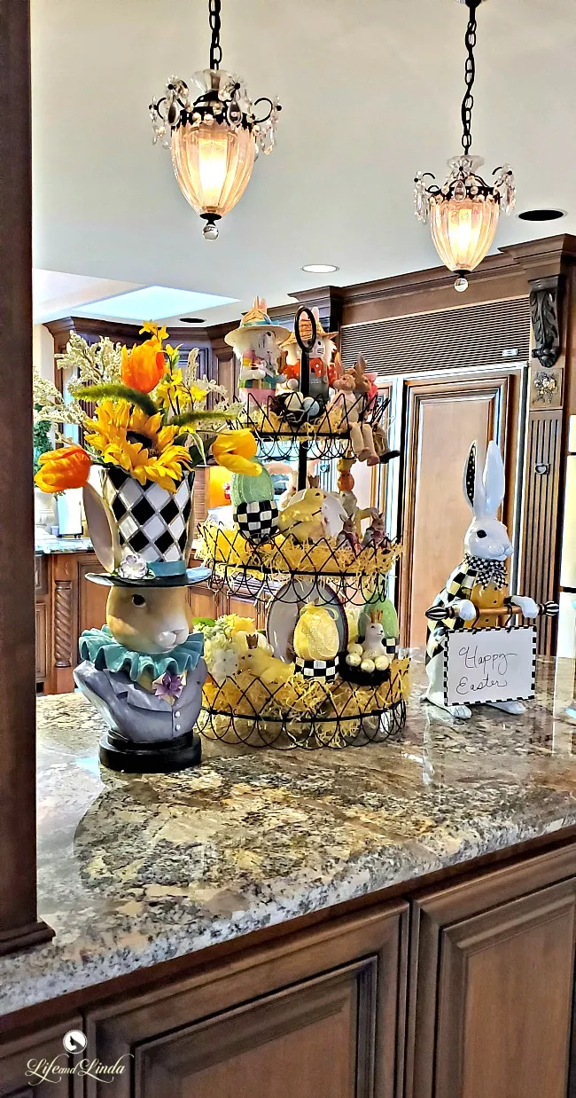 Easter Decor in Our Kitchen | Life and Linda