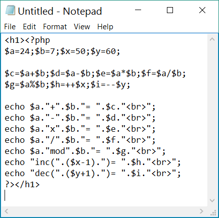 Mengenal Operator Aritmetik Pada PHP - Niguru Indonesia