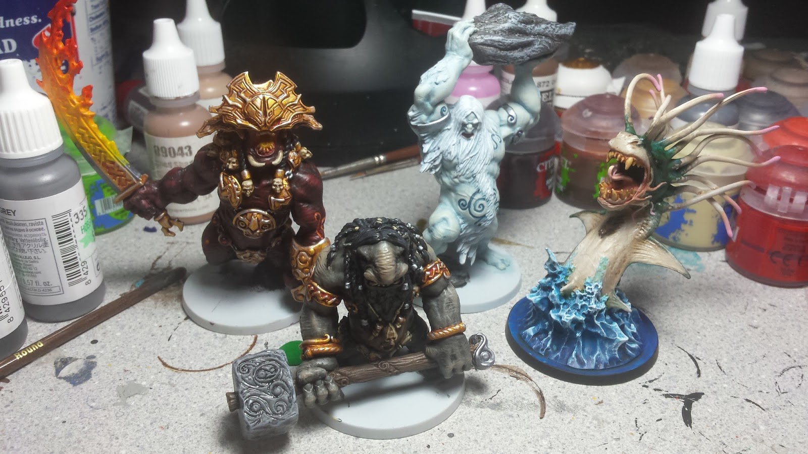 Brush Wizard: WIP - Blood Rage: All Large Monsters and the Witch are ...