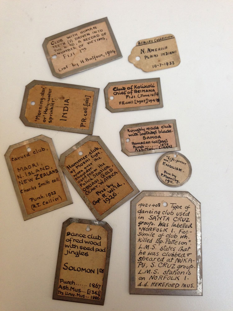 Pitt Rivers Object Collections: An Object Label with a Story: Death of ...