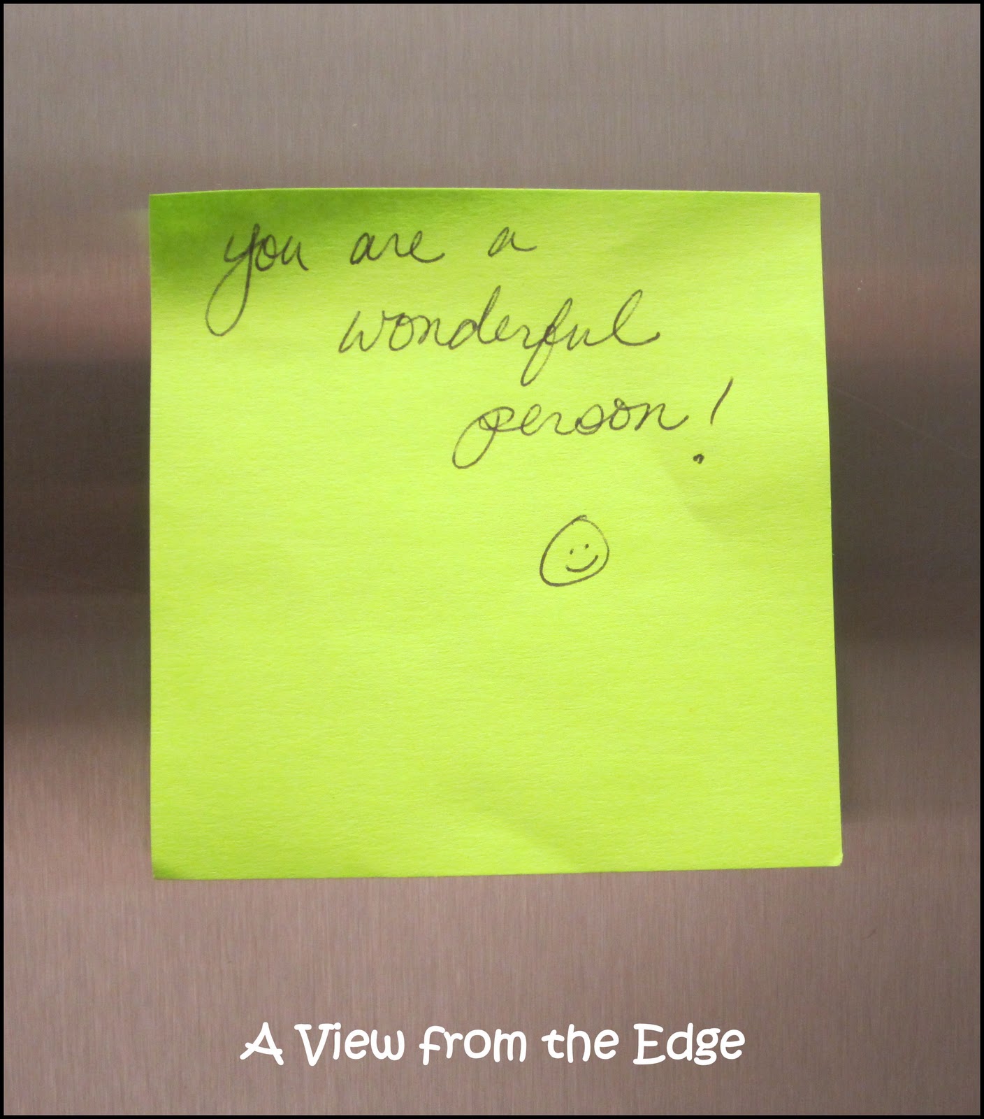 A View from the Edge: Sticky Note Campaign