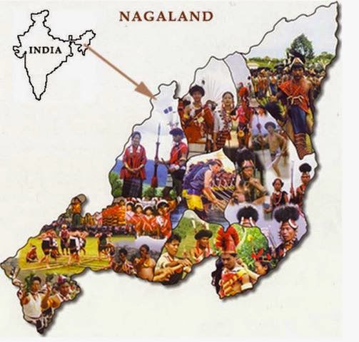 Naga photo blog: map of nagaland with its different cultural view