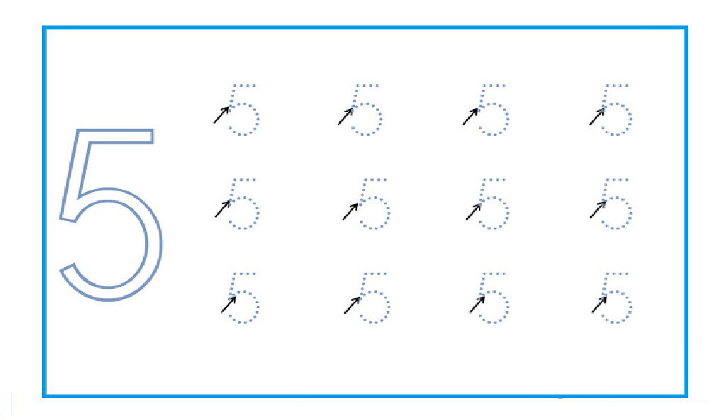 ÉRIKA MODA: FICHAS DE TRAZOS DE LOS NÚMEROS DEL 1 AL 5