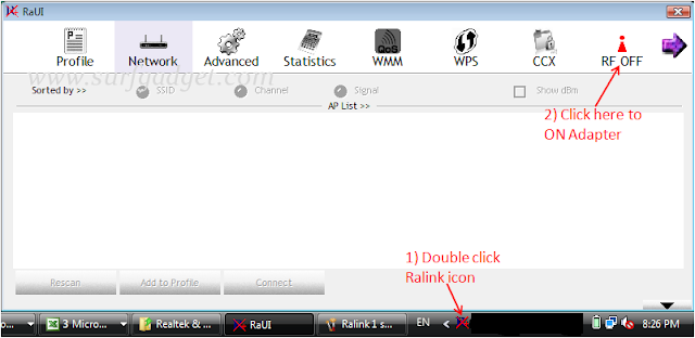 SurfGadGet.com: How to use Ralink Utility to connect WiFi
