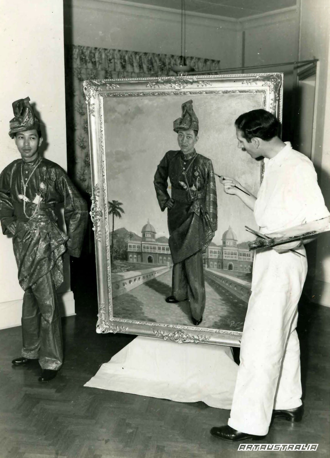 Video of King Hisamuddin of Malaysia Painted by Paul Fitzgerald - Art ...
