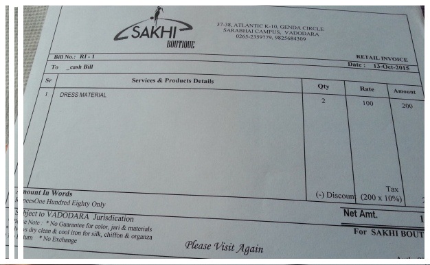 Readymade Garments Invoices ~ Billing Software Guru