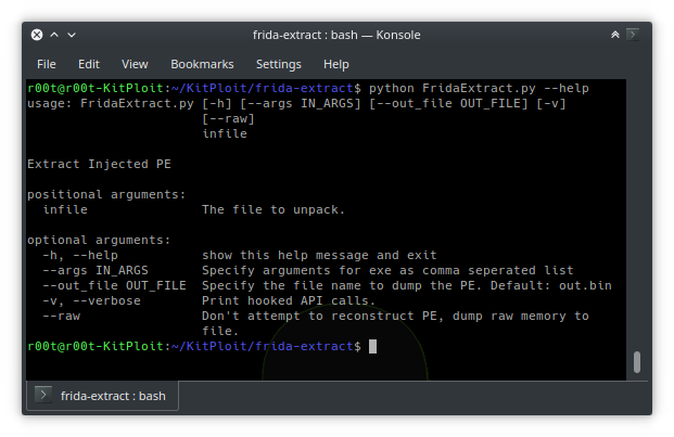 Frida-Extract - Frida.re Based RunPE (And MapViewOfSection) Extraction Tool