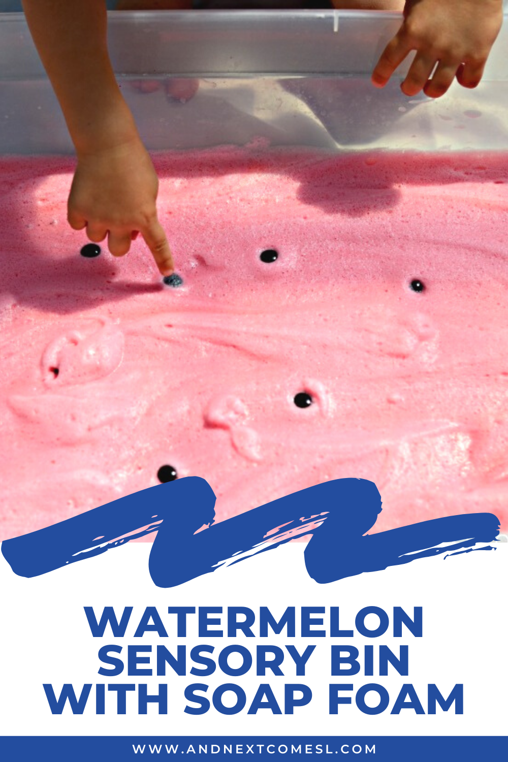 Watermelon Sensory Bin with Soap Foam | And Next Comes L - Hyperlexia ...