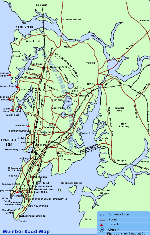 Photo Junction: Mumbai Road Map Photos