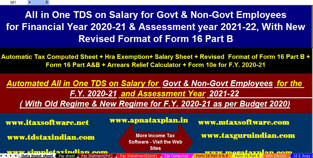 Download and Prepare at a time your Income Tax Computed Sheet ...