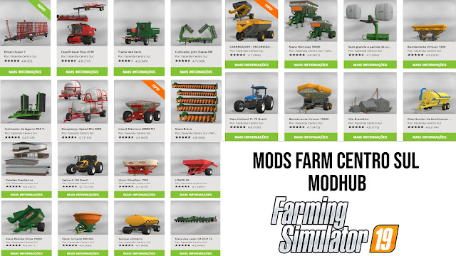 MOD PACK FARM CENTRO SUL FS19 PC,MAC,XB1,PS4