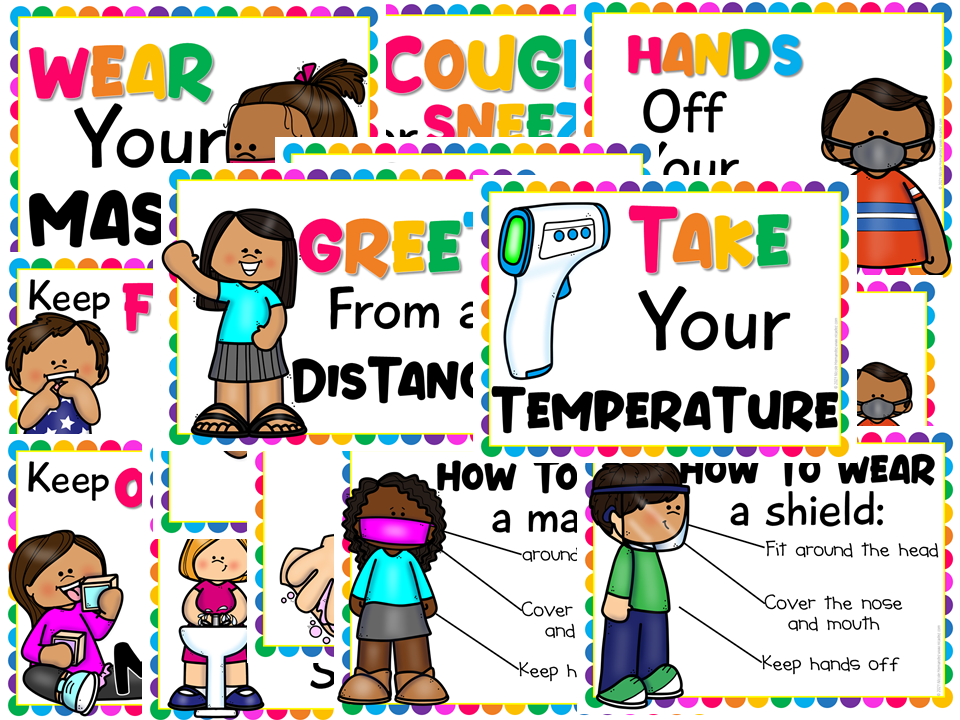 A Teacher's Idea: Our Healthy Classroom COVID-19 Safety Posters and ...
