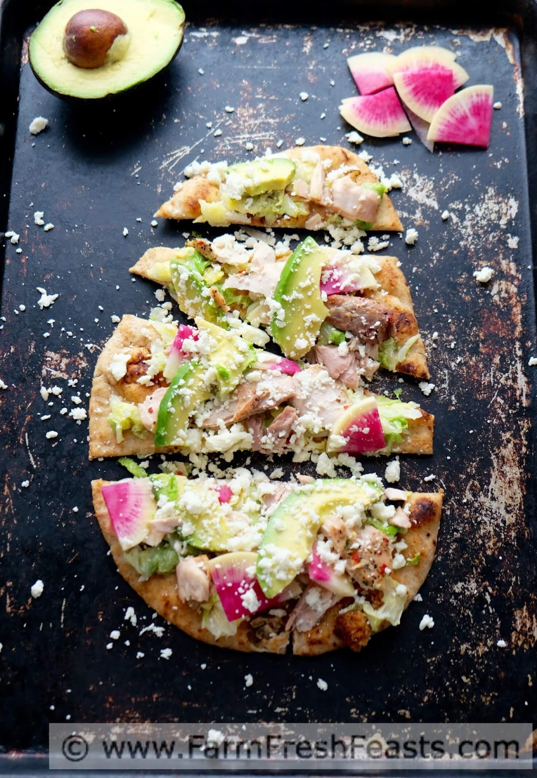 Farm Fresh Feasts: Fish Taco Naan Pizza