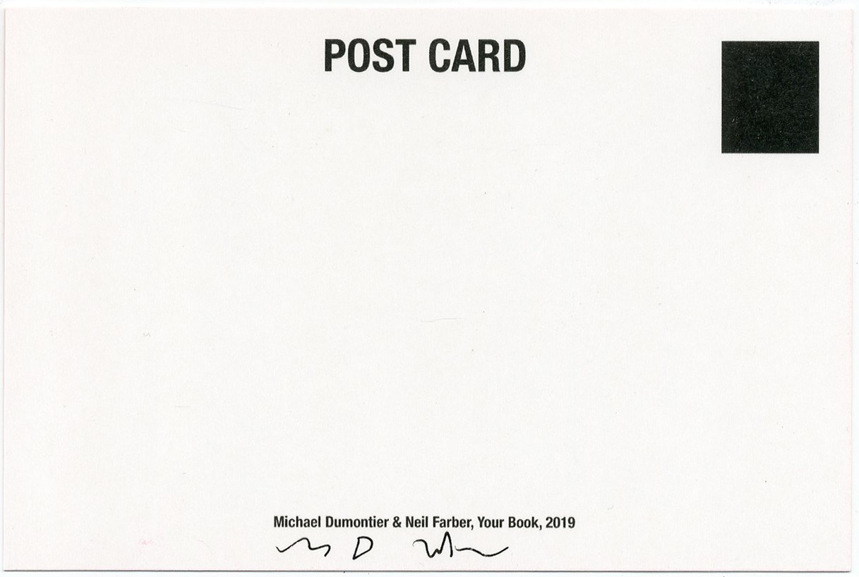 personal message : YOUR BOOK postcard edition (new design)
