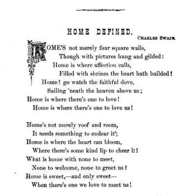 My Children ~ My Teachers: A quaint definition of what a home is