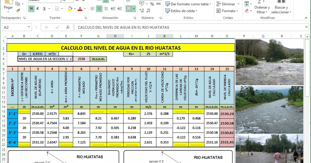 PLANTILLAS EXCEL PARA INGENIEROS CIVILES: ( xls ) HOJA DE CALCULO EXCEL ...