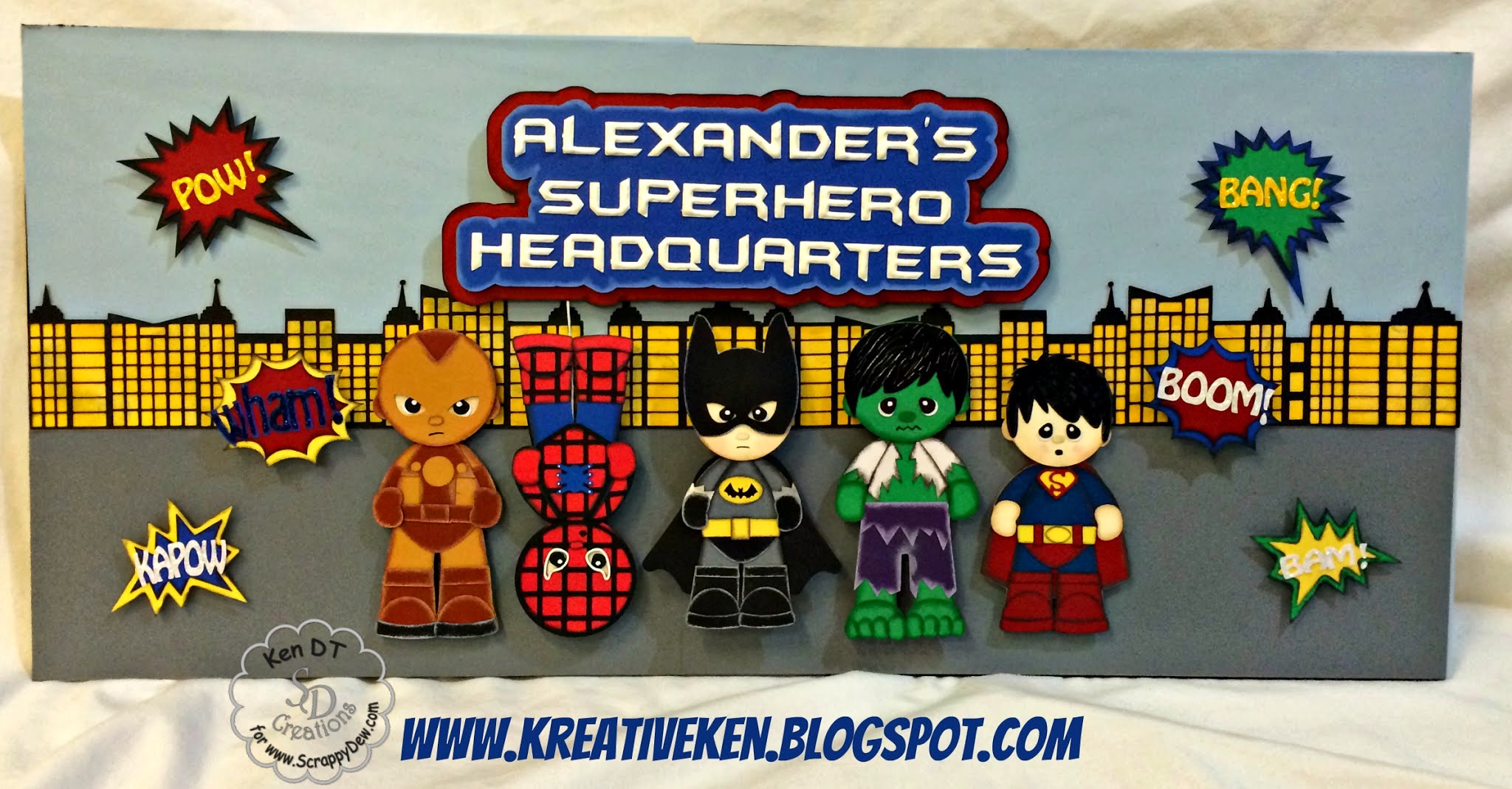 Dewette-Designs: Superhero Headquarters Frame