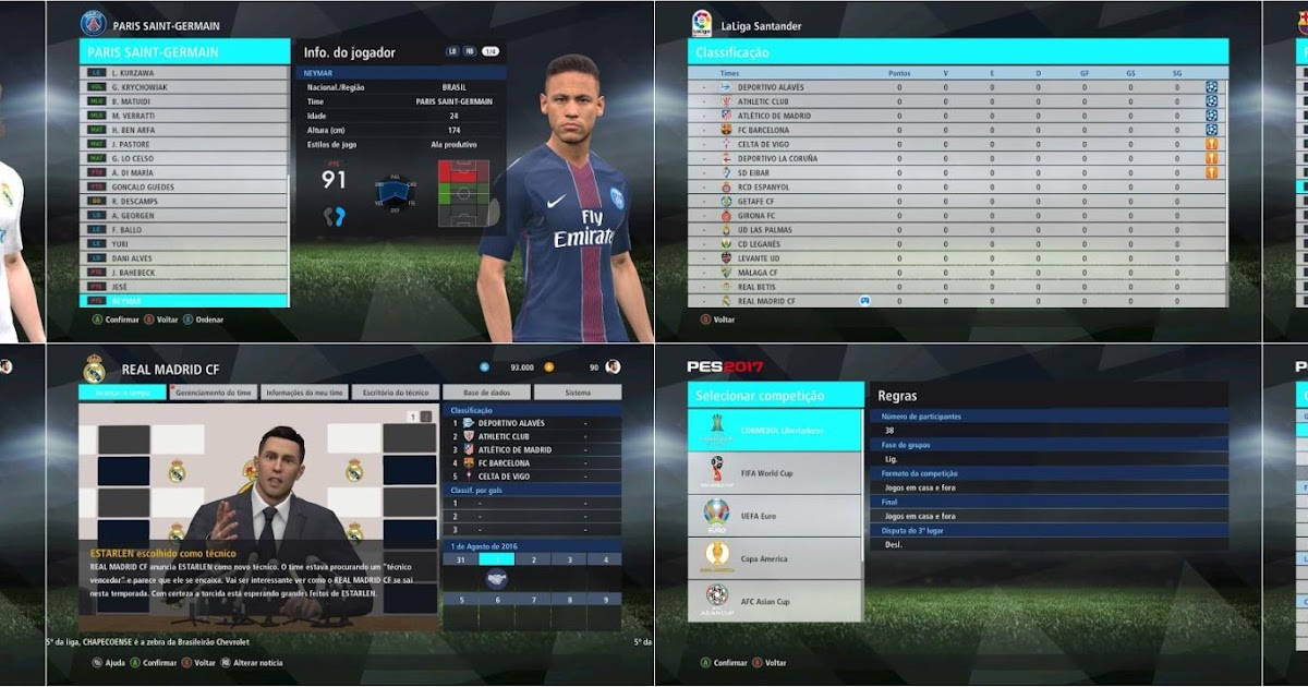 PES 2017 Menu MOD PES 2018 by Estarlen Silva - Pes-Moder