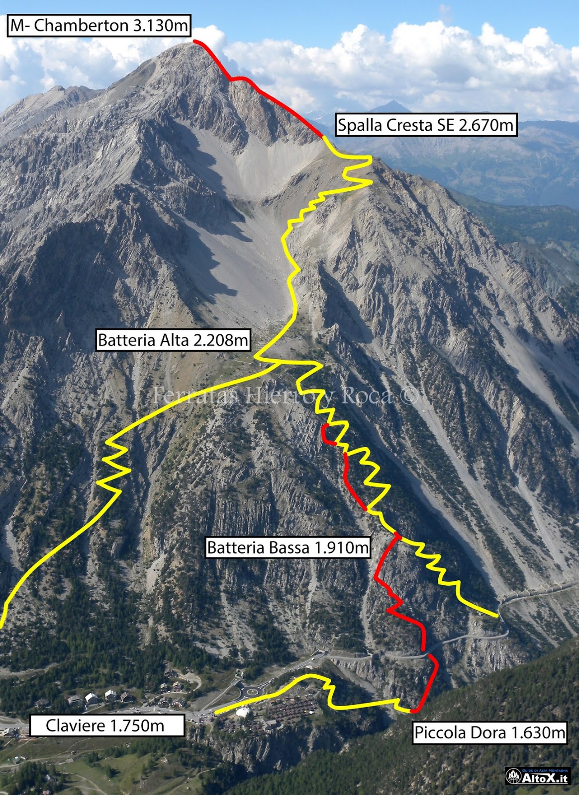 Vía Ferrata Tour De Lo Chamberton -Monte Chamberton- | Ferratas Hierro ...