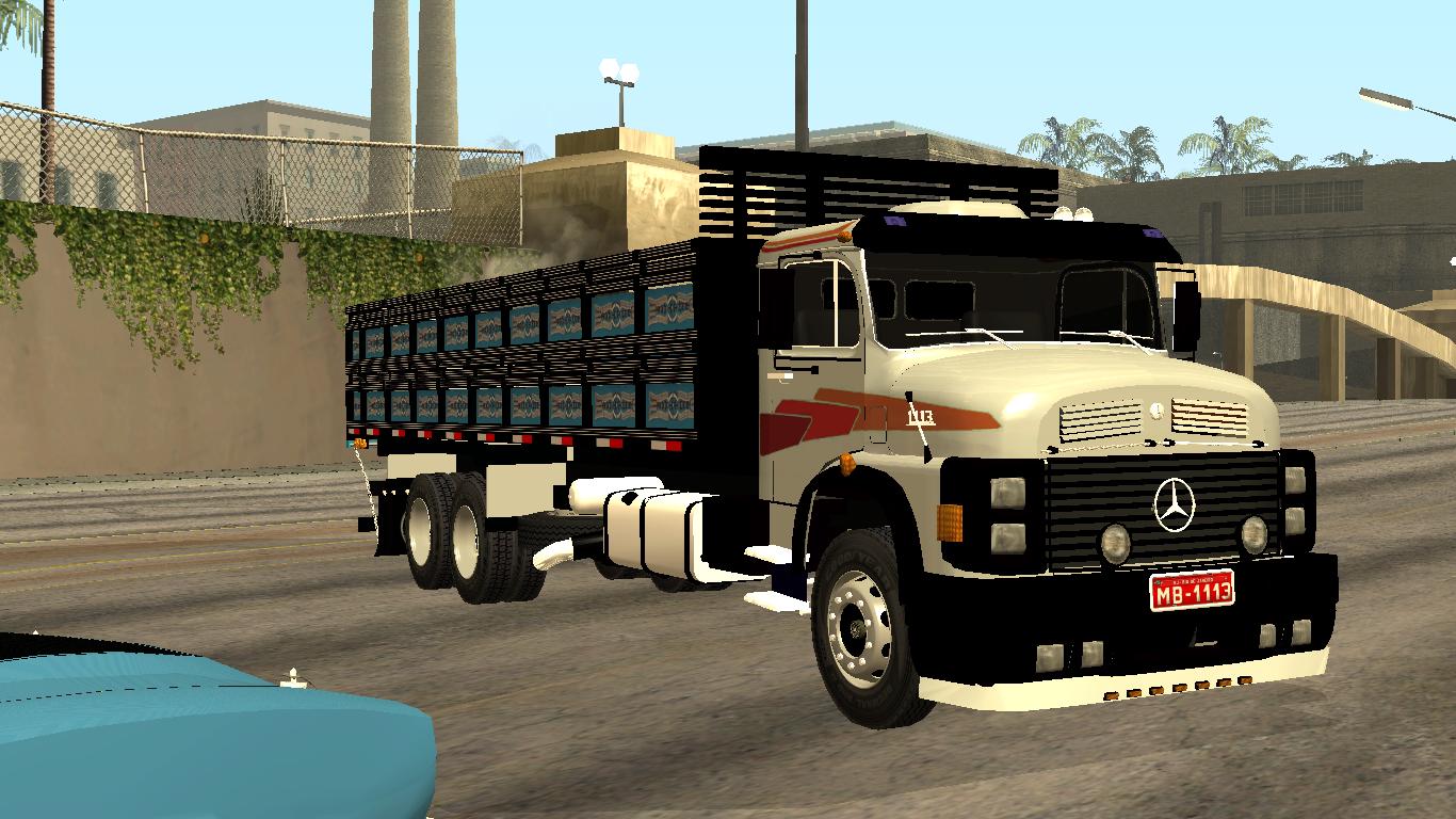 GTA San Andreas - Carros Brasileiros: Mercedes Benz MB 1113 e MB 1519 Chassis Trucado em um ...