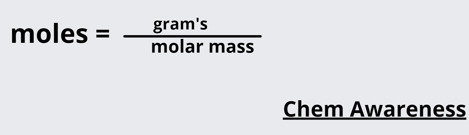 Stoichiometry of Chemical Reactions | Chem Awareness