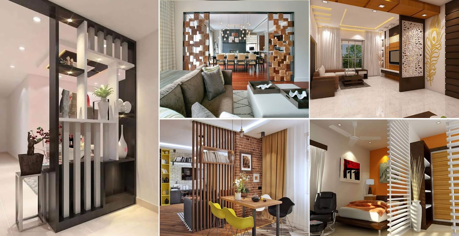 Murs de séparation intérieur intelligents décoratif