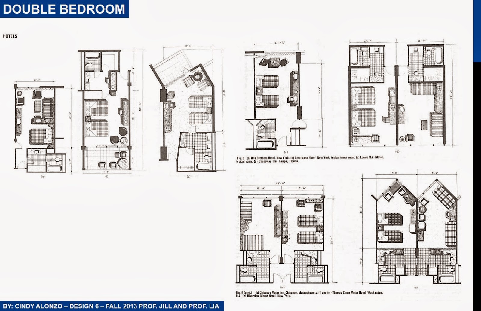 ARCH3610F13CINDYALONZO: FURNITURE LAYOUTS +ROOM DIMENSIONS FOR HOTEL
