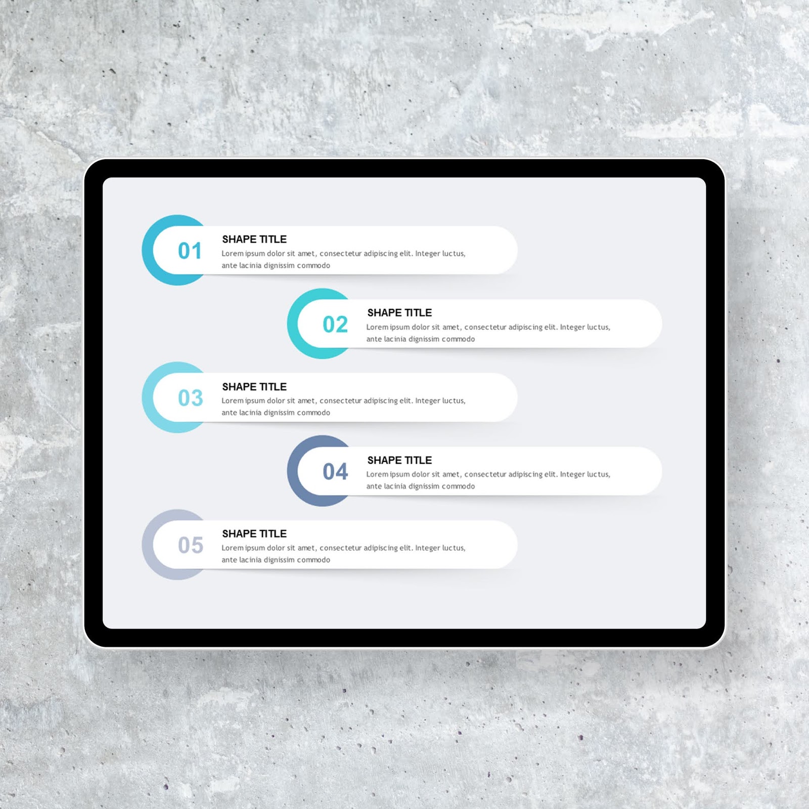 Normal Bar List PowerPoint Templates - PowerPoint Free