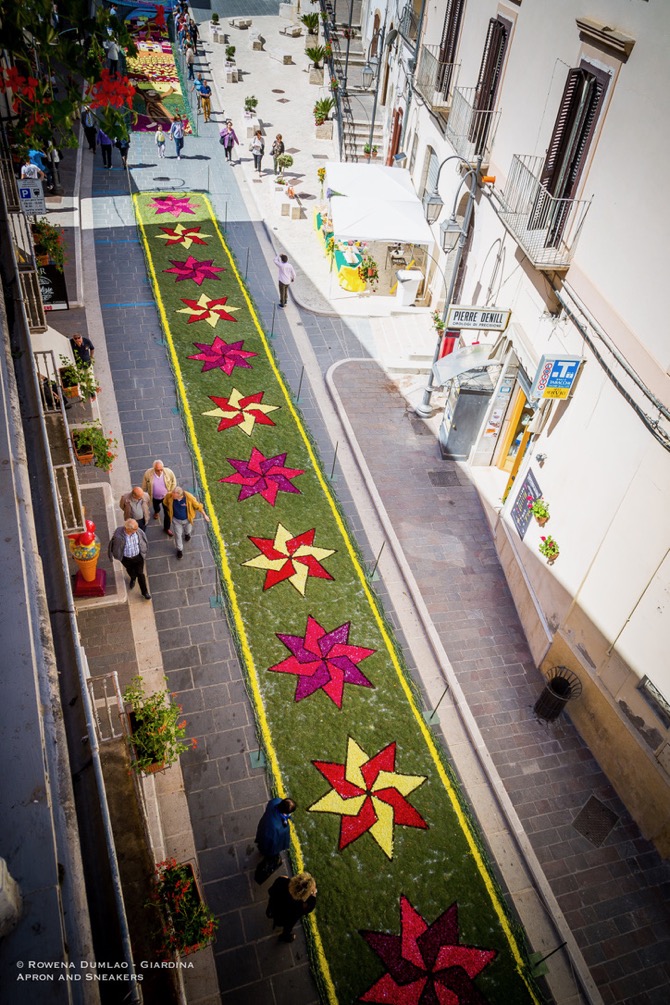 Infiorata Festival in Candela (Puglia), Italy
