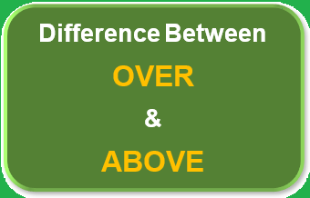 Difference Between Over and Above
