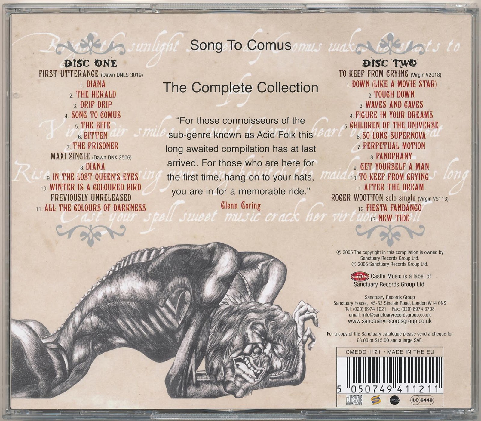 Moja kolekcja płyt CD / My collection of CDs: Comus – „Song To Comus ...