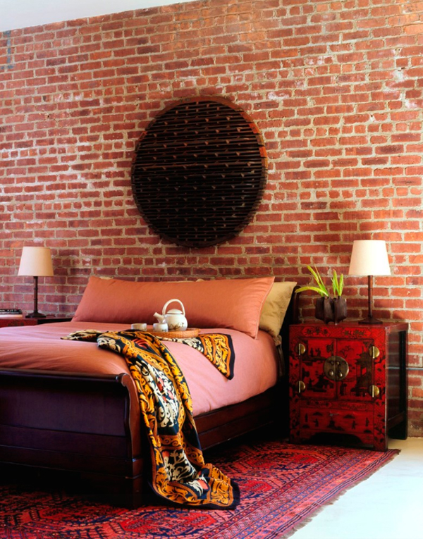 Decorate your interior with a red brick wall - Lady's Houses