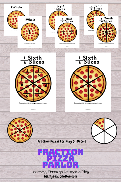 Messy, Beautiful, Fun: Fractions Pizza Parlor A fun Way To Teach Fractions!