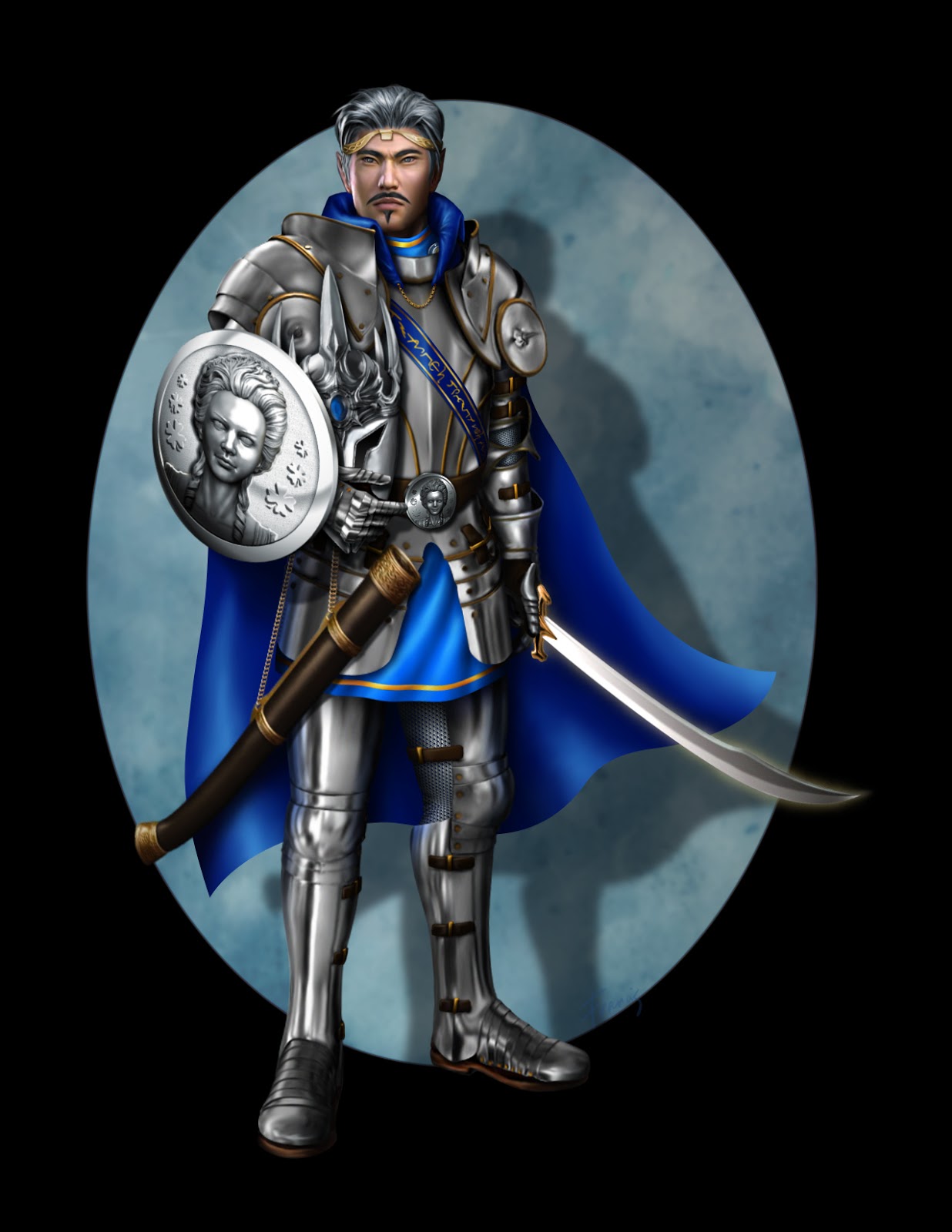 Rokh of Tymora, aasimar Cleric/Harper Priest/Divine Disciple