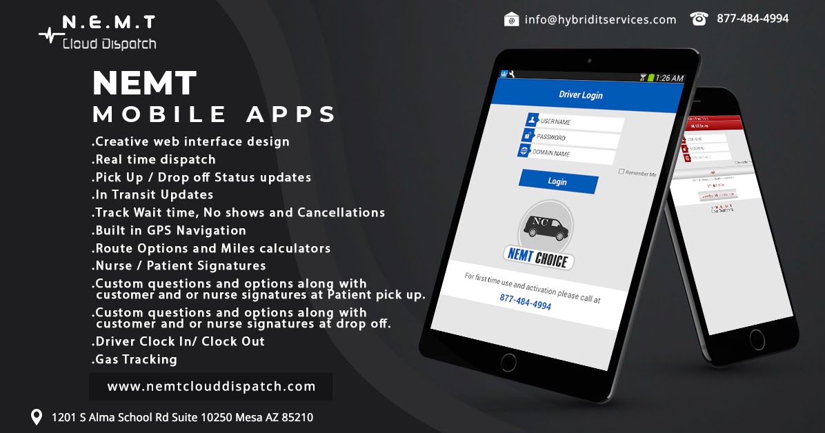 NEMT Mobile App Features
