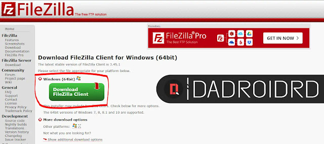 Cara FTP Android (Download / Upload) dengan FileZilla | DADROIDRD