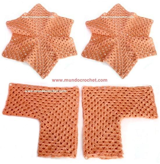 Free Crochet Pattern of Hexagonal Sweater